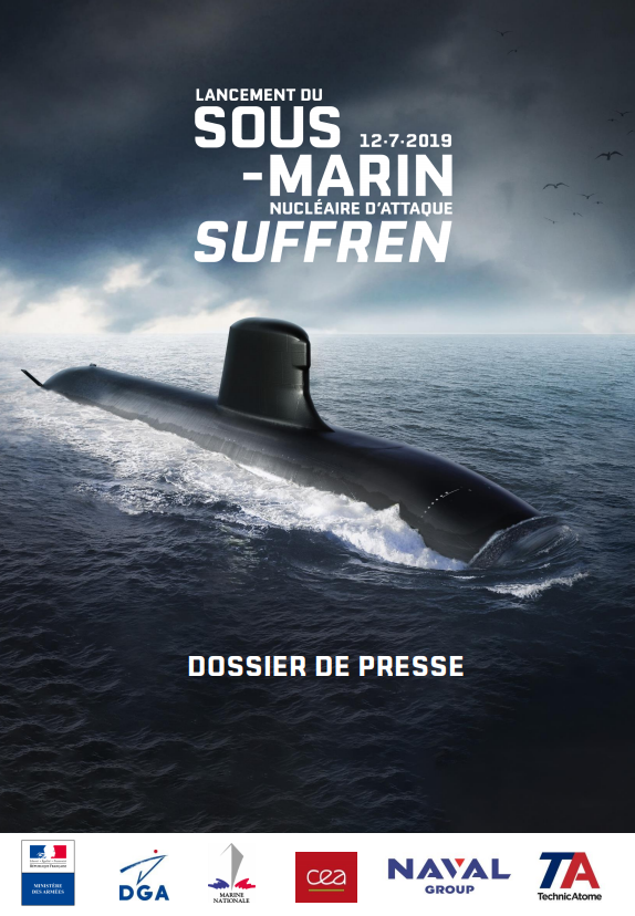 Espace Presse - Lancement du sous-marin nucléaire d'attaque Suffren